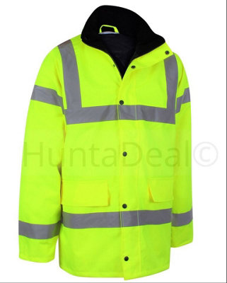 Kapton Hi Vis High Visibility Waterproof Parka Coat Work Safety ...