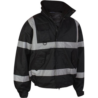 Kapton Hi Viz VIS High Visibility Bomber Contractor Padded Jacket Work ...