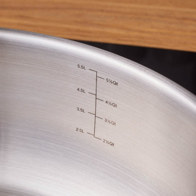 Karaca Elite Stainless Steel Induction Shallow Casserole & Lid, 30cm ...