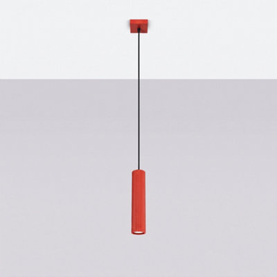KARBON aluminum Red 1 Lights minimalist Pendant lamps