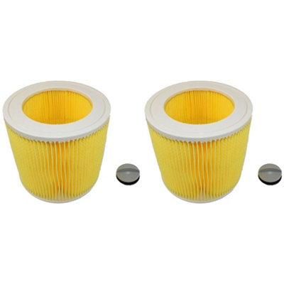 Karcher Wet and Dry Corrugated Vacuum Cleaner Filter x 2 by Ufixt