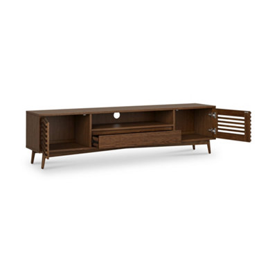 Kari Dark Oak 190cm Extra Wide TV Unit - By Roseland Furniture