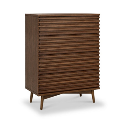 Kari Dark Oak 4 Drawer Chest - By Roseland Furniture