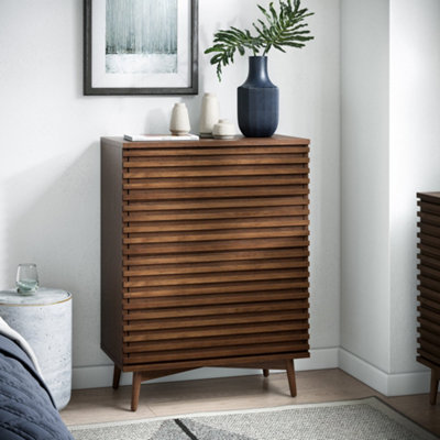 Kari Dark Oak 4 Drawer Chest - By Roseland Furniture