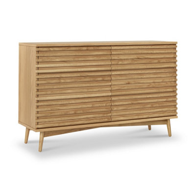 Kari Light Oak 6 Drawer Chest - By Roseland Furniture