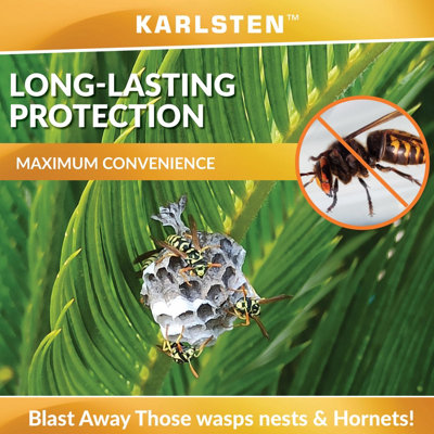 Karlsten Hyper Power Wasp Nest & Hornet Killer Spray - 600ml High ...