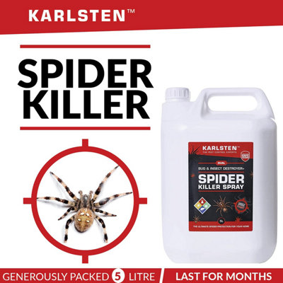 Karlsten Spider Killer 5 Litre Fast and Effective Spider Killer Lasts 6 ...