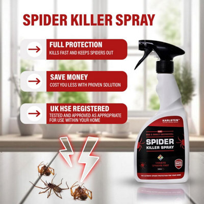 Karlsten Spider Killer Spray Fast and Effective Spider Killer 500ml