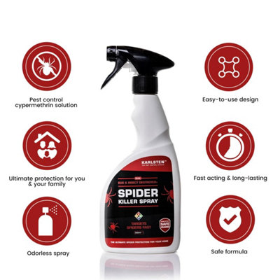 Karlsten Spider Killer Spray Fast and Effective Spider Killer 500ml