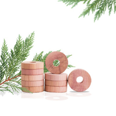 Katcha Natural Cedar Rings - Pack of 60