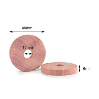 Katcha Natural Cedar Rings - Pack of 60