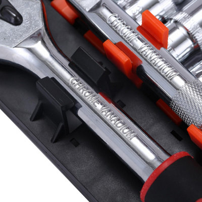 KATSU Socket Set 1/2" 12PC On Plastic Holder
