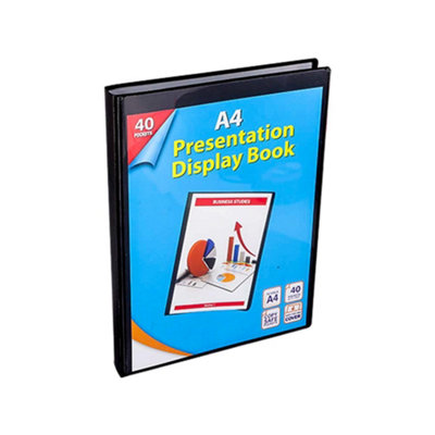 KAV A4 Display Presentation Book - 40 Pockets, 80 Views - Acid Free ...