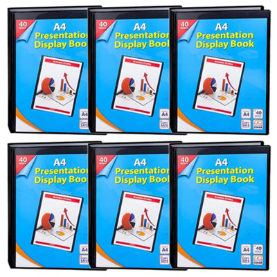 KAV A4 Display Presentation Book - 40 Pockets, 80 Views - Acid Free Copy Safe Durable PP ...