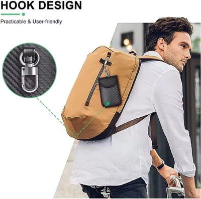 KAV Faraday Key Fob Protector Carbon Fiber Compact RFID Signal Blocking ...