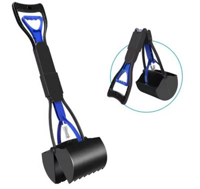 KAV Foldable Long-Handle Pet Waste Scooper 23.6 Inches Sustainable ABS ...