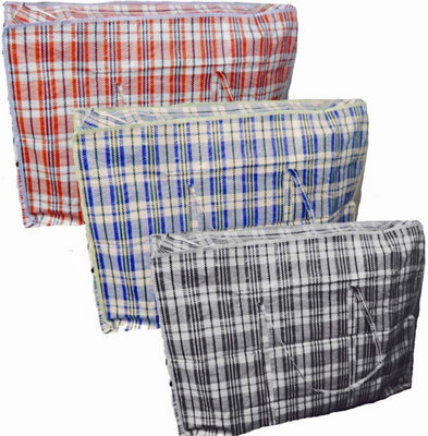KAV Pack of 6 Extra Large Strong Laundry Storage Shopping Bag Reusable ...