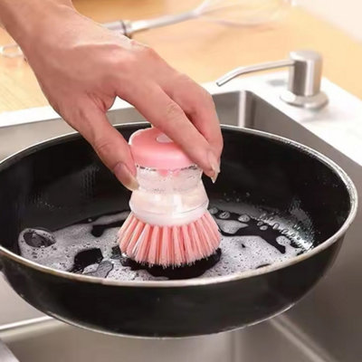 KAV Portable Kitchen Dish Brush Multifunctional Scrubbing Brush with ...