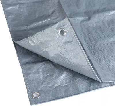 KAV Premium Tarpaulin Waterproof Heavy Duty Tarp with Eyelets Ground ...