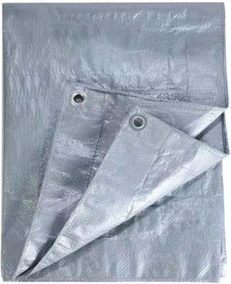 KAV Premium Tarpaulin Waterproof Heavy Duty Tarp with Eyelets Ground ...