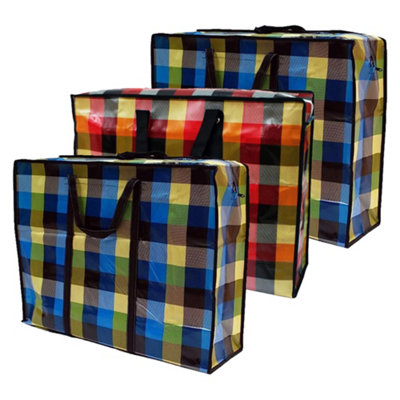 KAV Random Coloured Laundry Bags (50cm x 35cm) Strong Reusable ...