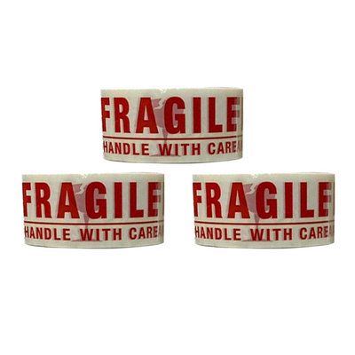 KAV Strong Adhesive Fragile Packaging Tape - 48MM x 66M Rolls for ...