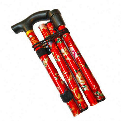 KAV Walking Stick, Easy Adjustable Height Folding Extendable Walking ...