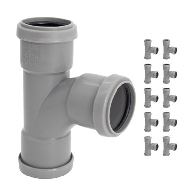 Kayflow 32mm Push-Fit 88 Degrees Swept Branch (Triple Socket) (10 Pack ...