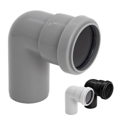 Kayflow 40mm Push-Fit 90 Degrees Knuckle Bend (Single Socket) - Light Grey