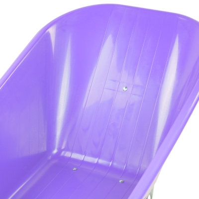 KCT 110L Wheelbarrow Purple Garden Builders Heavy Duty with Reinforced Tyre