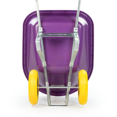 KCT 160L Wheelbarrow Twin Wheel Purple - Heavy Duty Garden / Stable ...
