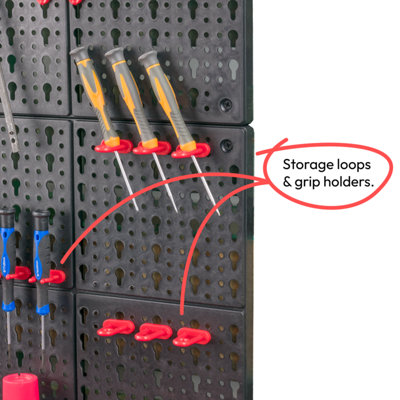 KCT 2pc Garage Wall Mount Tool Board Organiser