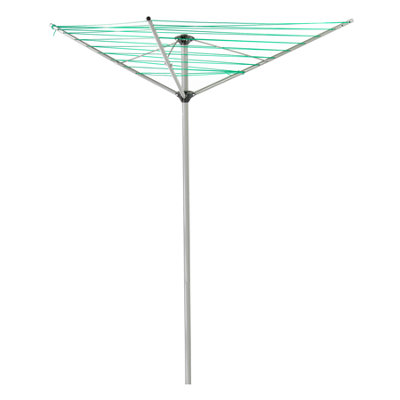 KCT 3 Arm Outdoor Rotary Washing Clothes Line - 30m Drying Area - With ...
