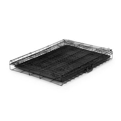 KCT 36" Large Metal Pet Crate With Cover & Floor Foldable Dog Cage ...