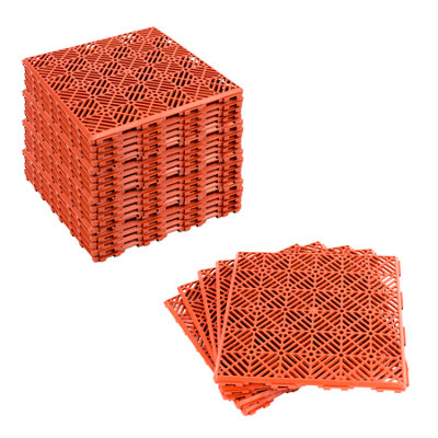 KCT 5 Pack - Coloured Garden Non Slip Interlocking Path Tiles - 25 ...