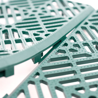 KCT 5 Pack - Green Garden Non Slip Interlocking Path Tiles - 25 Pieces ...