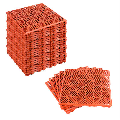 KCT 6 Pack - Coloured Garden Non Slip Interlocking Path Tiles - 30 ...