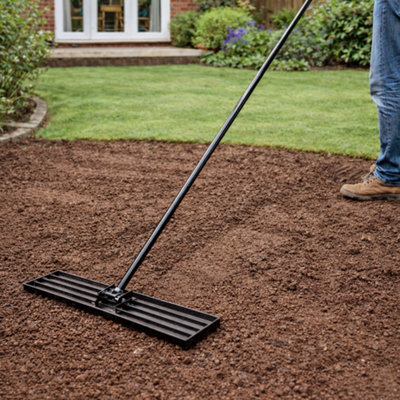 KCT 75.5x24.5cm Levelling Rake Grass Flattening Top Dressing Smoothing ...