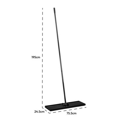 KCT 75.5x24.5cm Levelling Rake Grass Flattening Top Dressing Smoothing ...