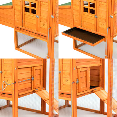 KCT Barcelona Deluxe 8ft EXTRA LARGE Chicken Coop with Run