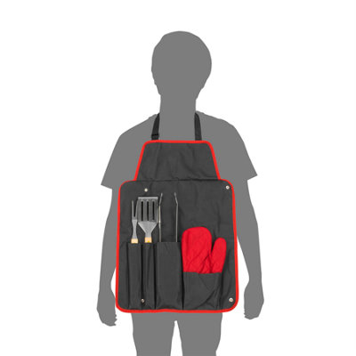 KCT BBQ Tool Set - Tools and Apron