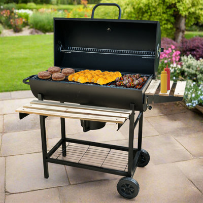 KCT Classic Barrel Outdoor BBQ Smoker With Tool Set