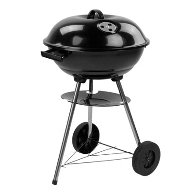 KCT Compact Kettle BBQ Round Charcoal Patio Barbecue Outdoor Barbeque ...