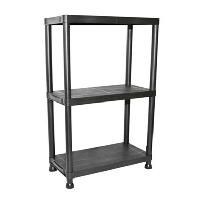 Buy KCT Garage Shelving 3 Tier Plastic Storage Unit at B&Q