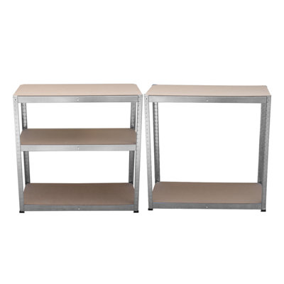 KCT Garage Shelving 5 Tier Unit Metal Shelving Unit Galvanised Shed ...