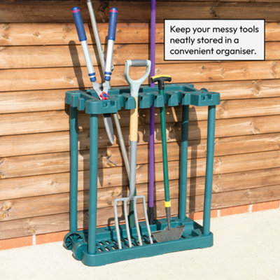 KCT Garden Tool Trolley Rack Storage Organiser
