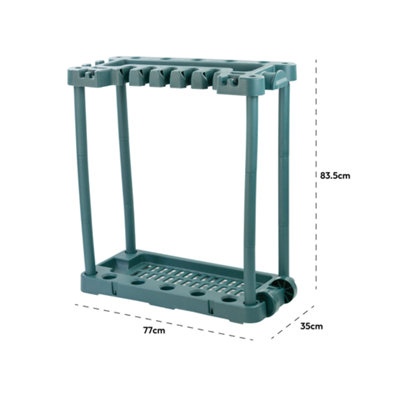 KCT Garden Tool Trolley Rack Storage Organiser