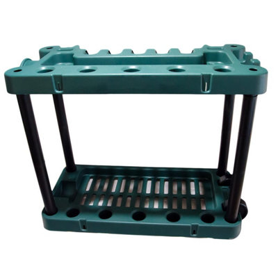 Shop KCT Garden Tool Trolley with 4 Tier Plastic Storage Unit