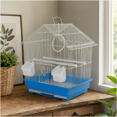 KCT Indoor Bird Cage Lima Small Exotic Portable - Blue