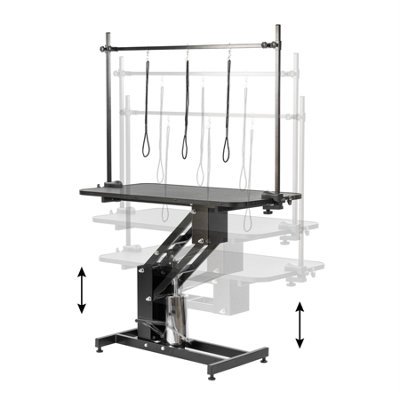 KCT Large Black Professional Hydraulic Dog Grooming Parlour Table With ...